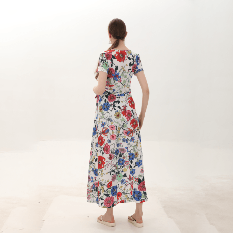 Three Style Maternity V-Neck Summer Dresses | Baby Exo – BabyExo