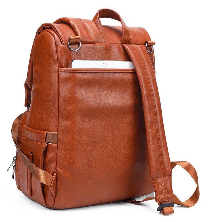 Baby Exo Waterproof Vintage Leather Diaper Backpack – BabyExo